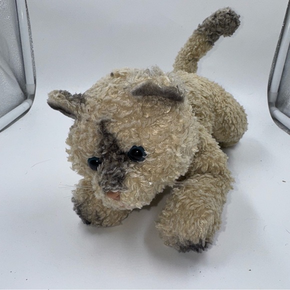 Gund | Toys | Gund Plush Kitty Cat Bootsie 137 Blue Eyes Tan Gray ...